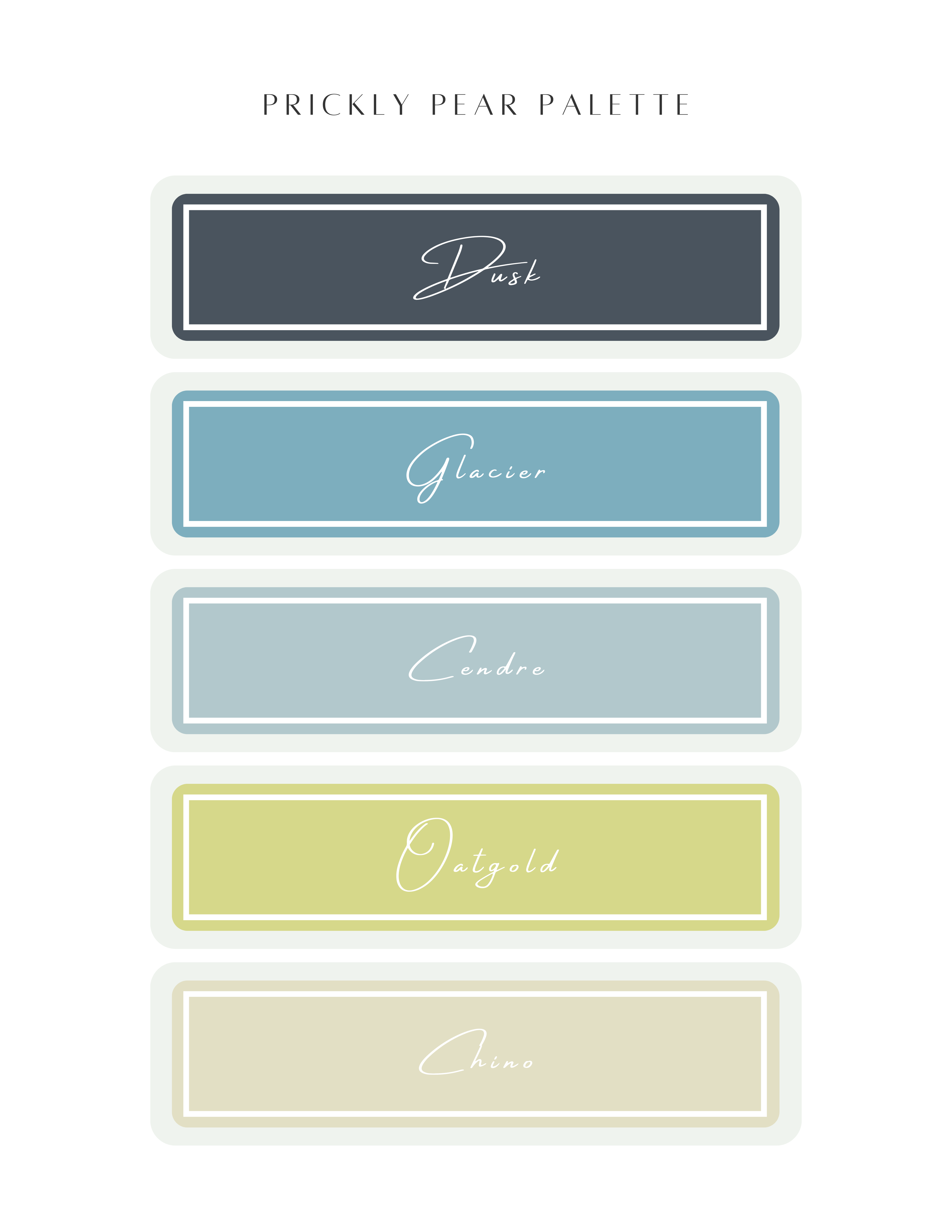Color Recipe - Prickly Pear Palette #1 - NOT INCLUDED IN BUNDLE – Momo ...