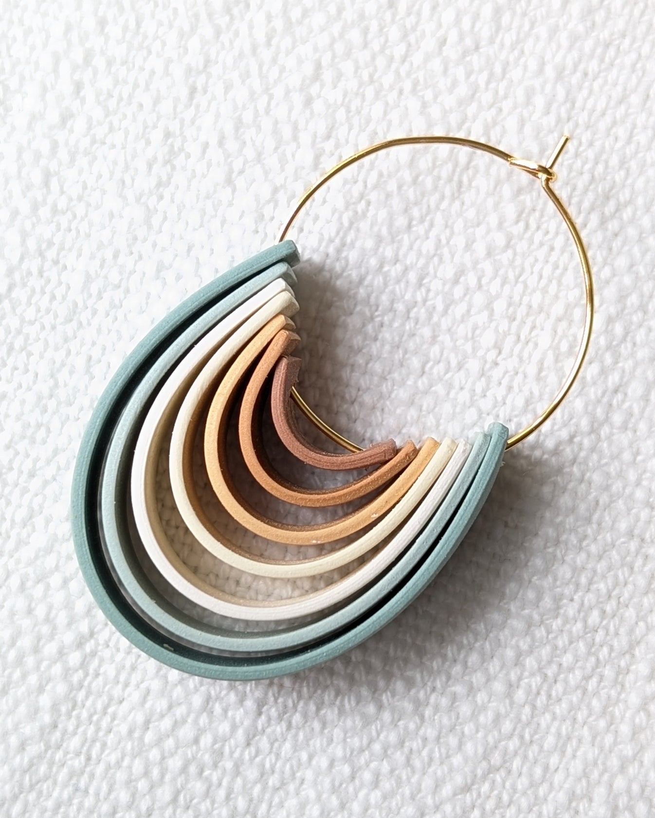 Dangle #4 - Ribbon Collection - GOLD FILLED HOOPS – Momo Studio LLC